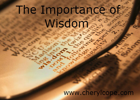 The Importance of Wisdom | Cheryl Cope